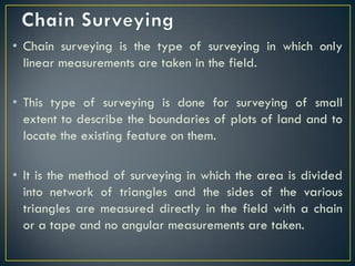 Introduction to surveying, ranging and chaining | PDF