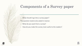 Introduction to Survey Paper | PPTX