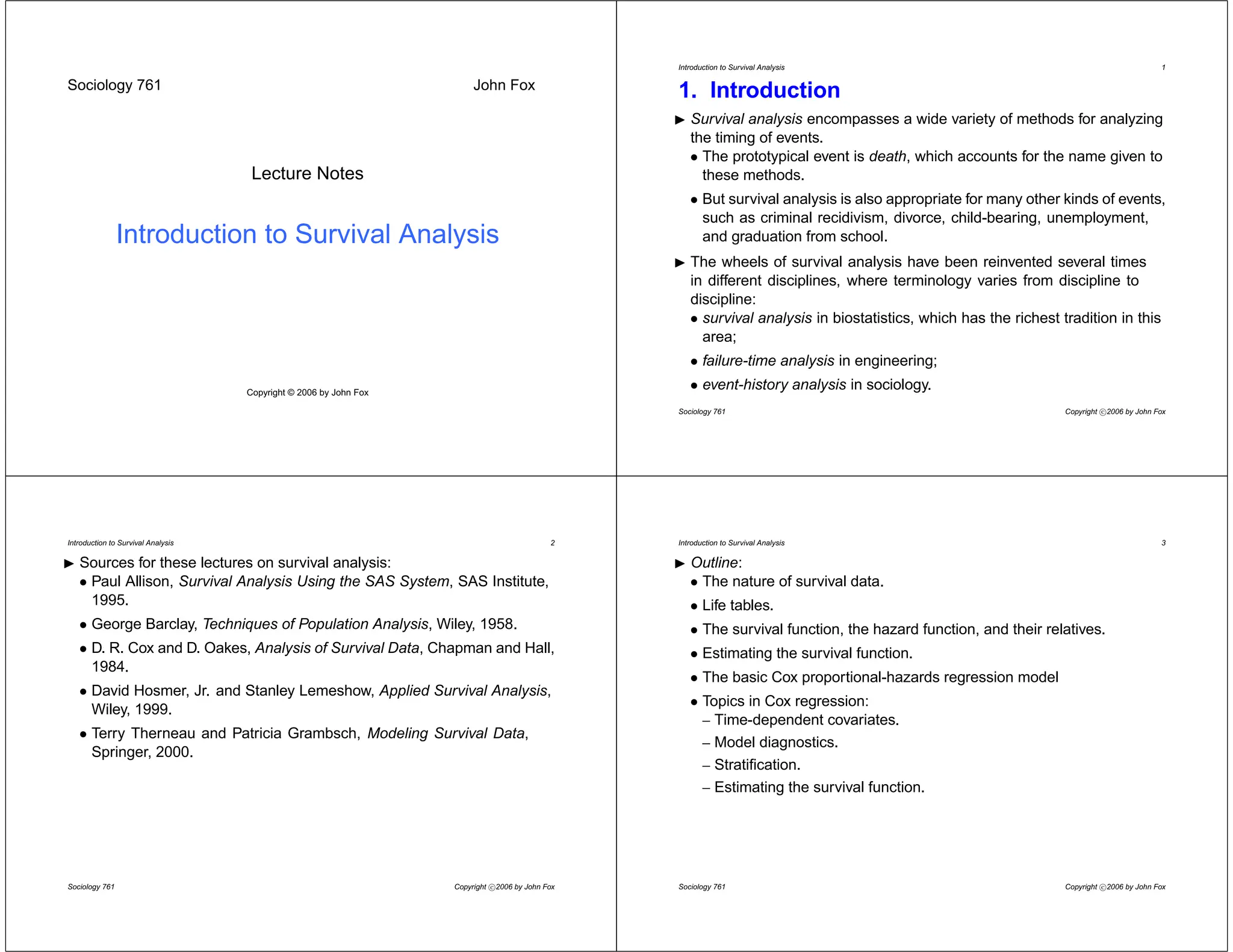 Introduction_to_Survival_Analysis. Lecture notes by John Fox.pdf
