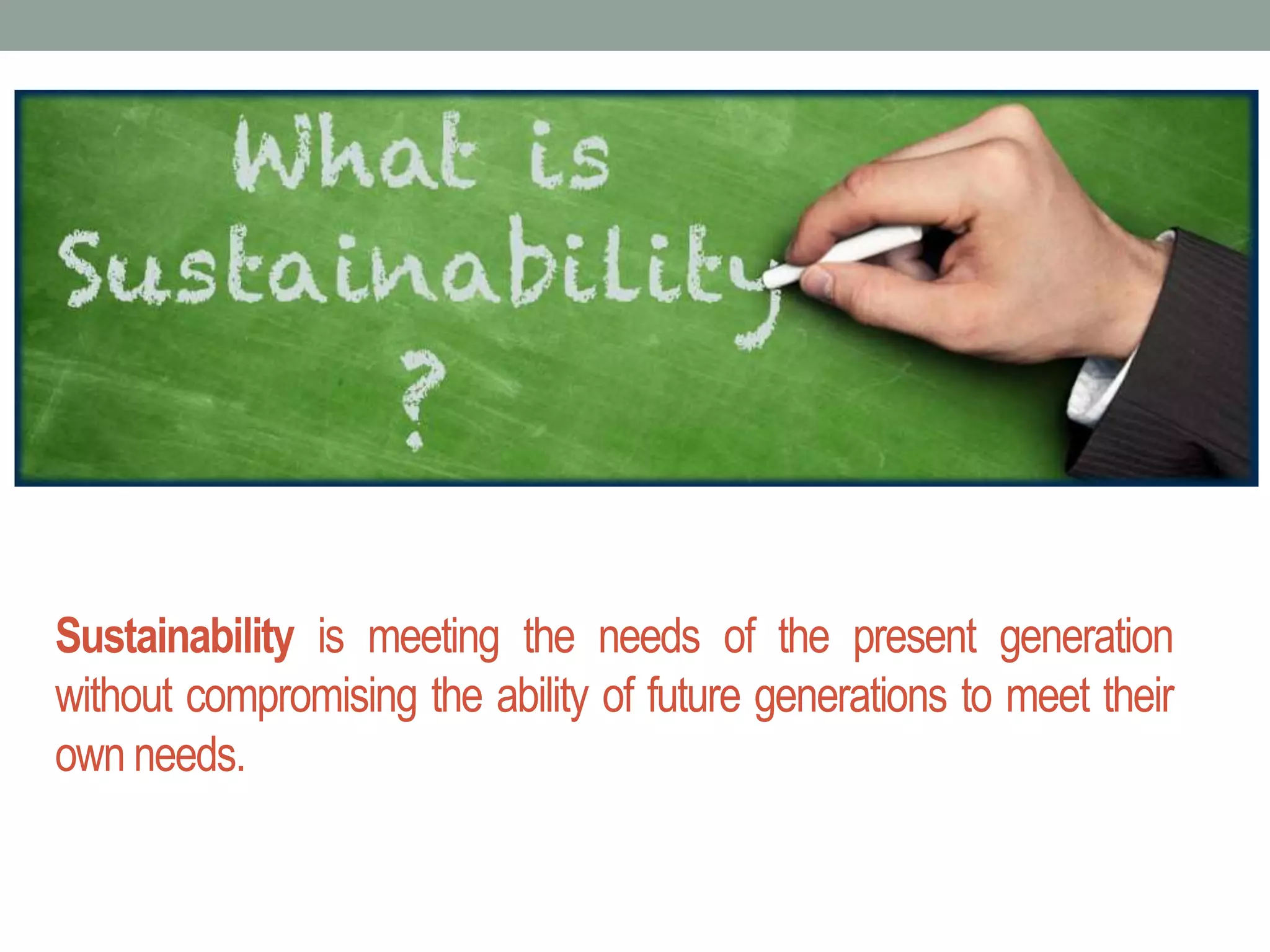 Introduction to sustainability | PPTX