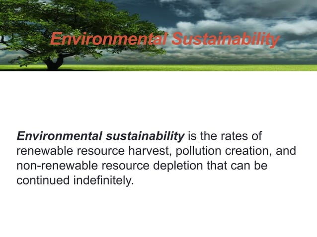 Introduction to sustainability | PPTX