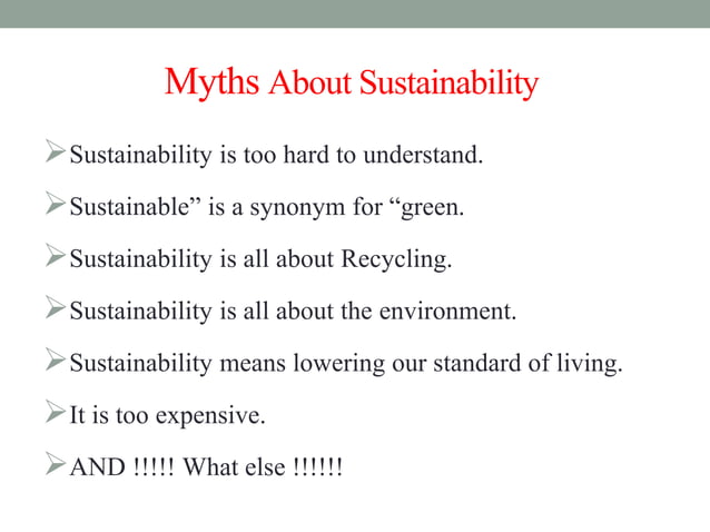 Introduction to sustainability | PPTX