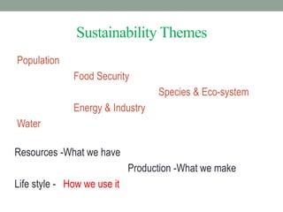 Introduction to sustainability | PPTX