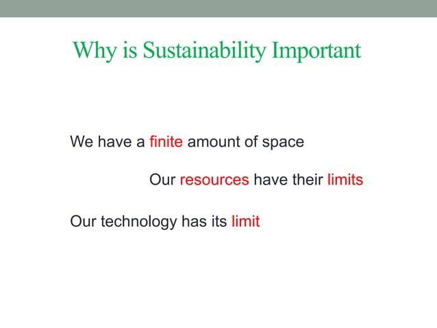 Introduction to sustainability | PPTX