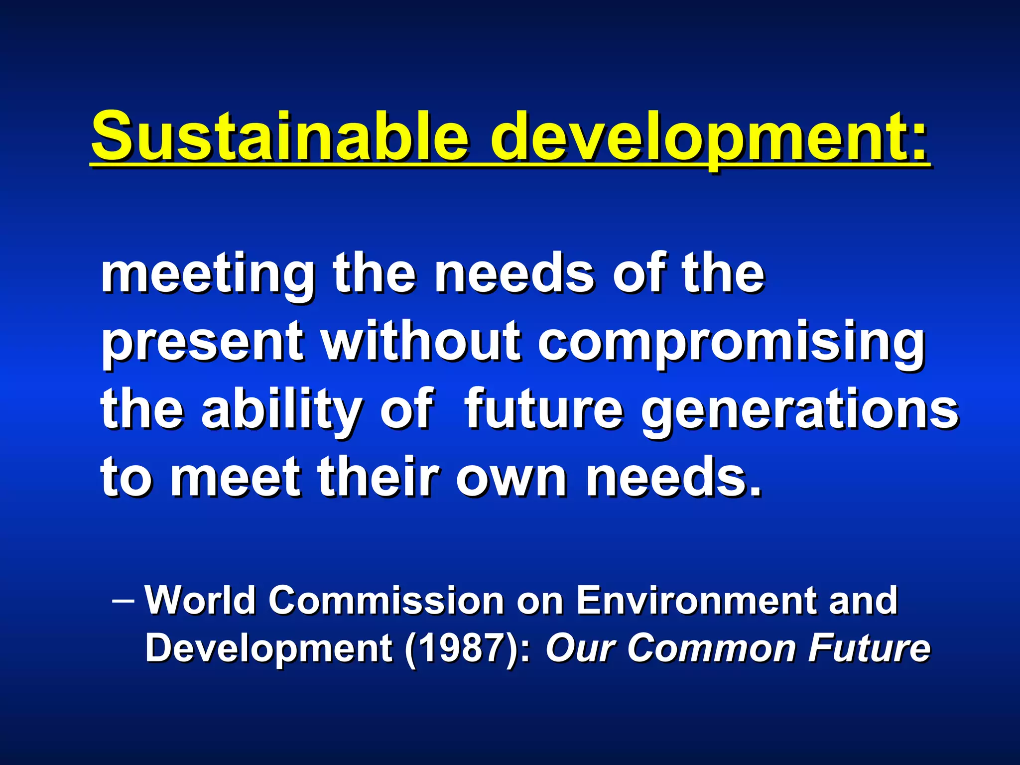Introduction to sustainability | PPT