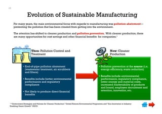 Introduction to Sustainable Manufacturing | PDF
