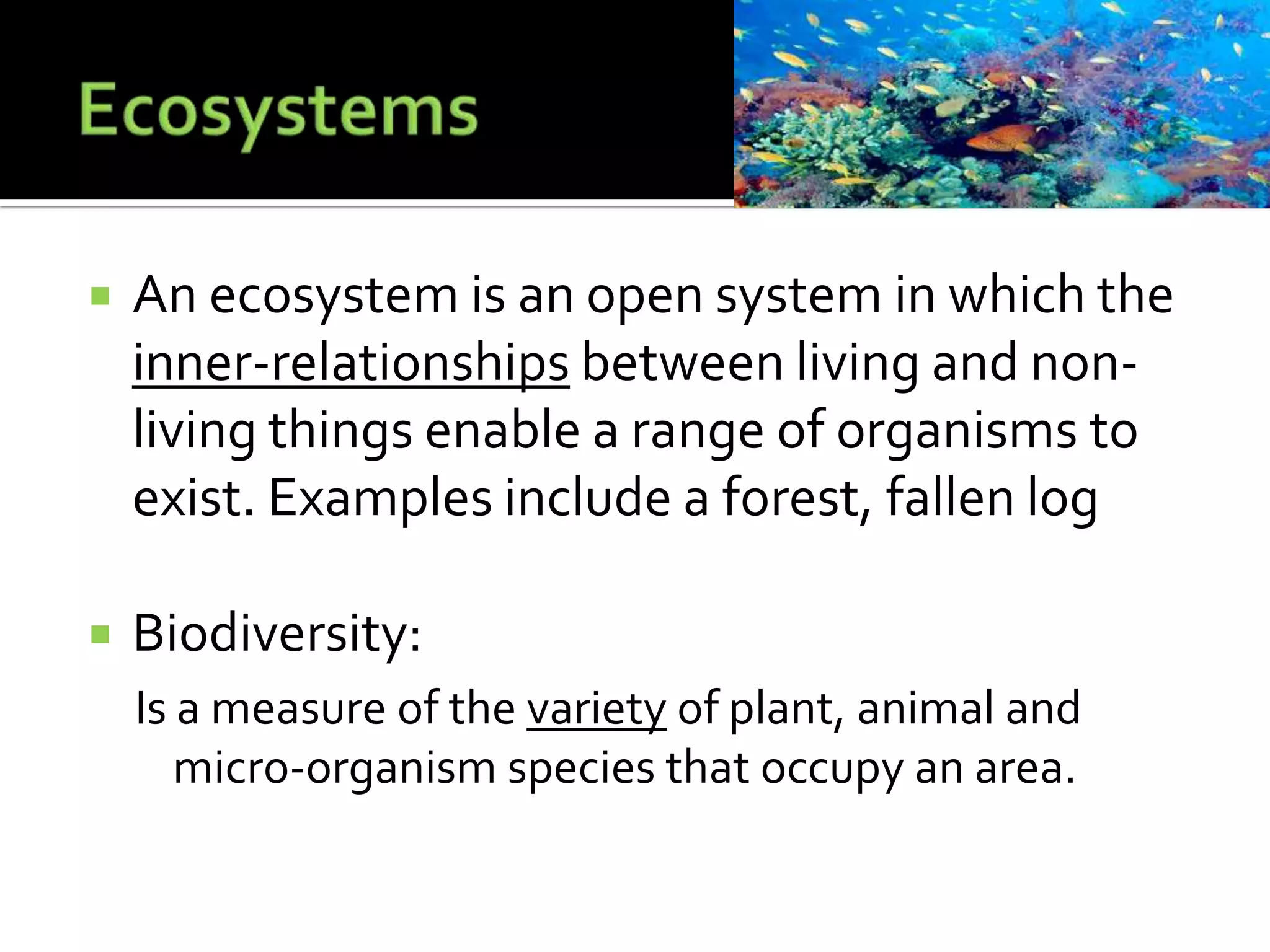 Introduction To Sustaining Biodiversity And Biomes | PPTX | Environment ...