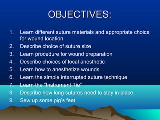 Introduction to suturing | PPT