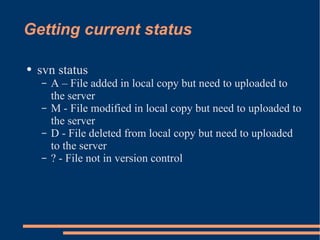 Introduction To SVN | ODP