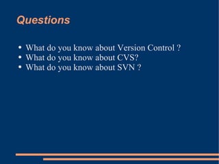 Introduction To SVN | ODP