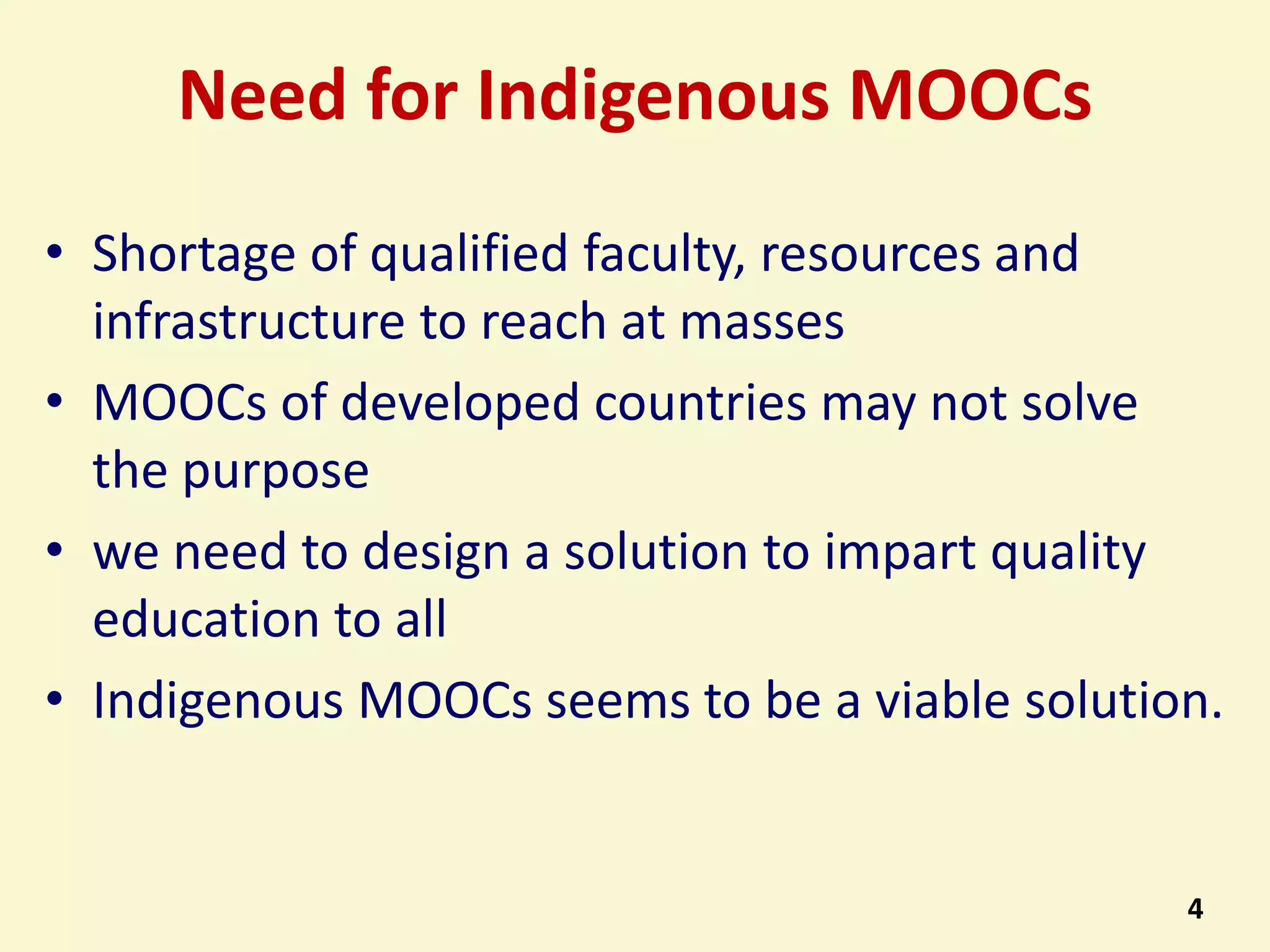 Introduction to SWAYAM MOOCs | PPTX