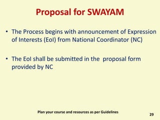 Introduction to SWAYAM MOOCs | PPTX
