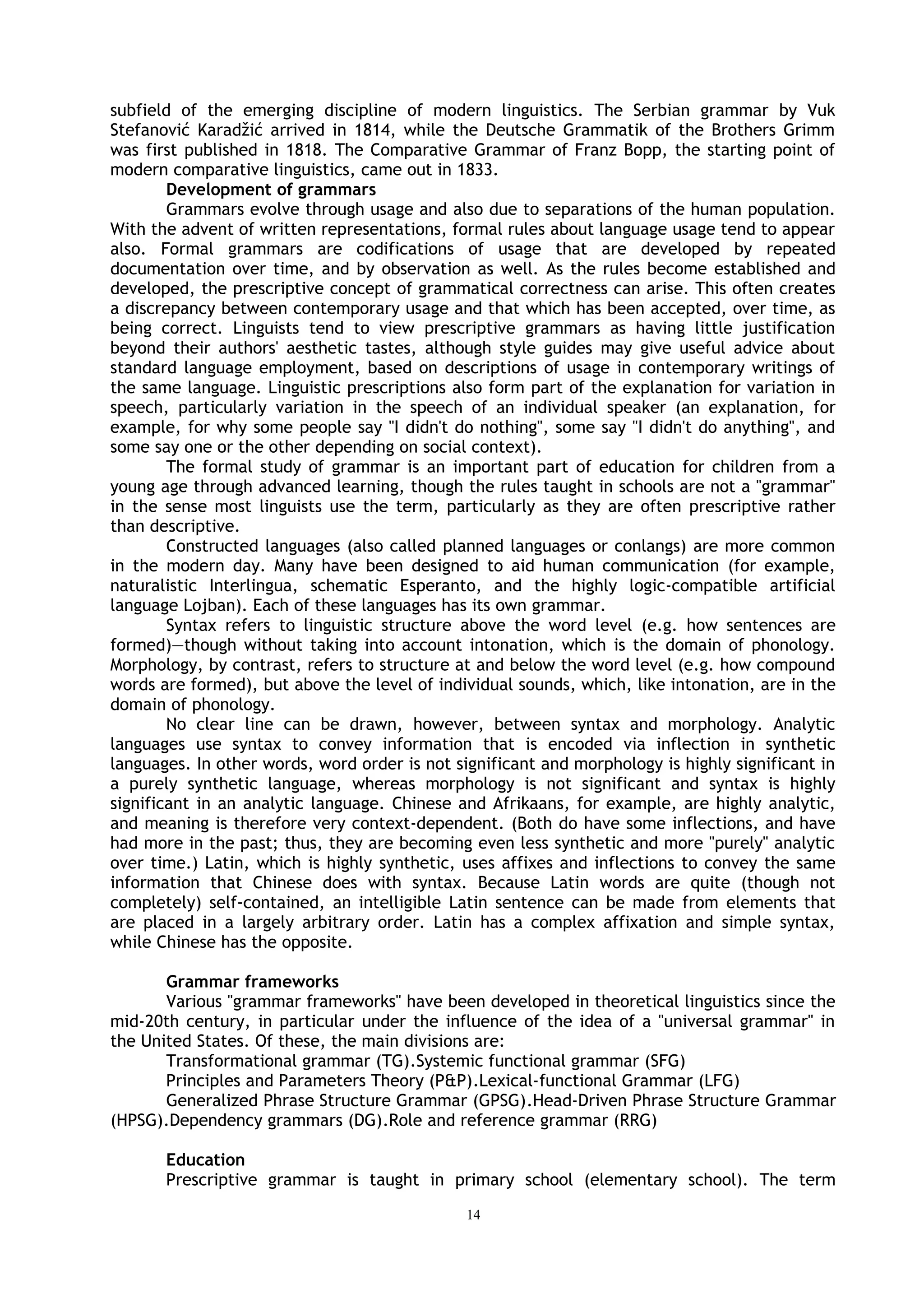 Introduction to syntax | PDF