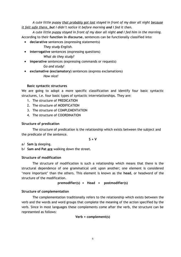 Introduction to syntax | PDF