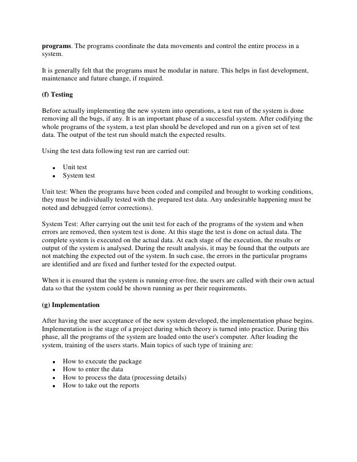 Introduction to system analysis and design