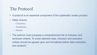Introduction to systematic reviews | PDF