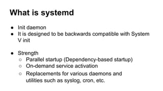 Introduction to systemd | PDF