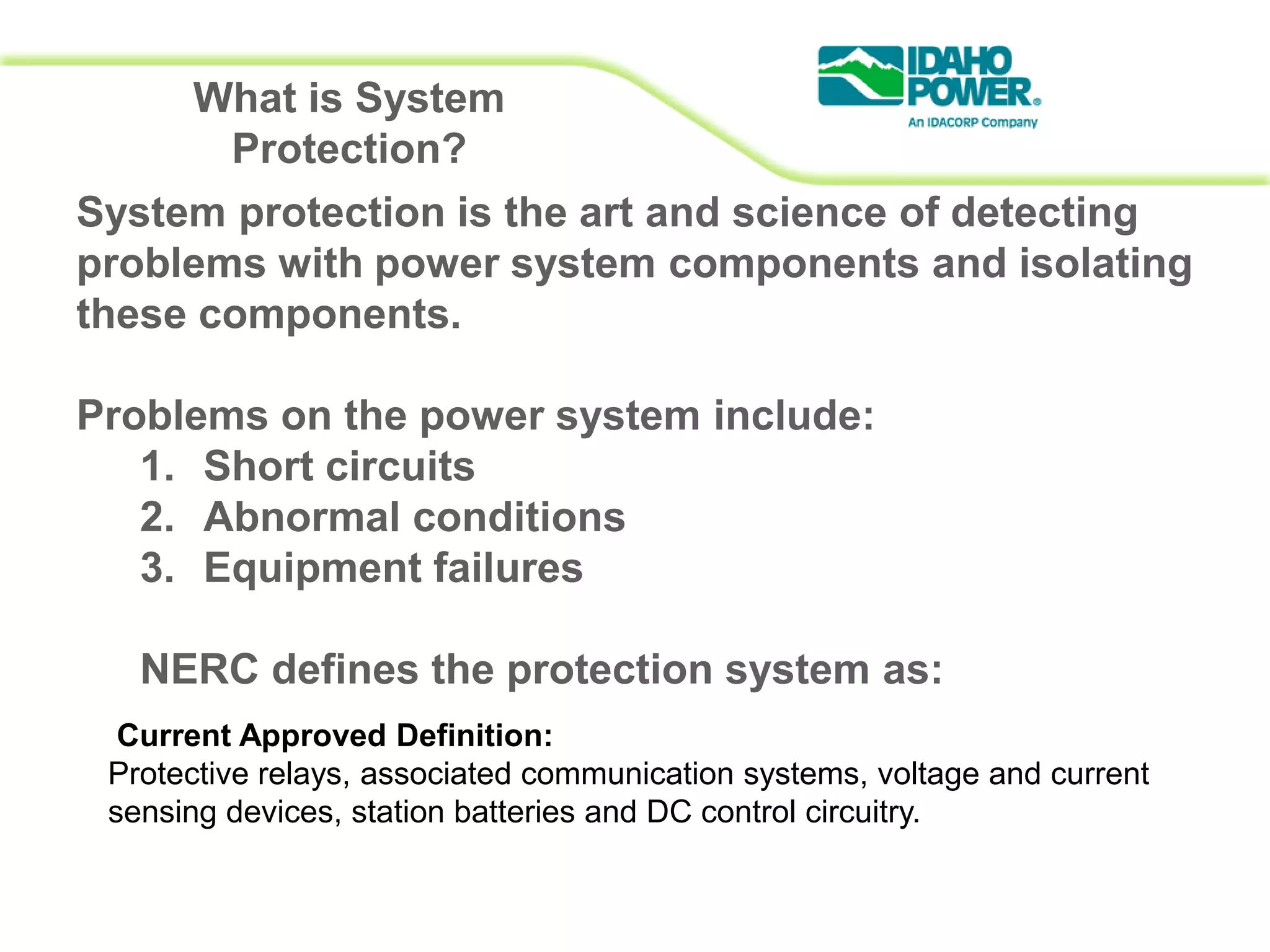 Introduction To Systemprotection Protectionbasics Pdf