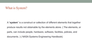 Introduction to Systems Engineering | PPT