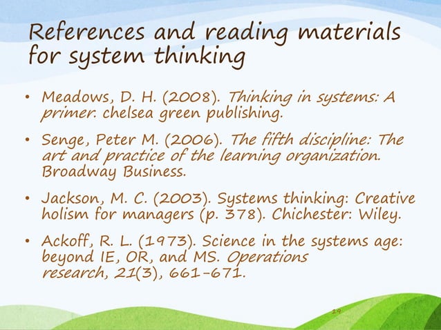 Introduction to System Thinking | PDF