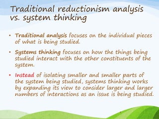 Introduction to System Thinking | PDF