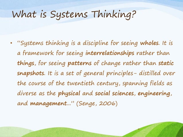 Introduction to System Thinking | PDF