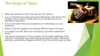 introduction/ppt on tabla | PDF