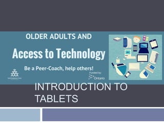 Introduction to tablets 2016 | PPT