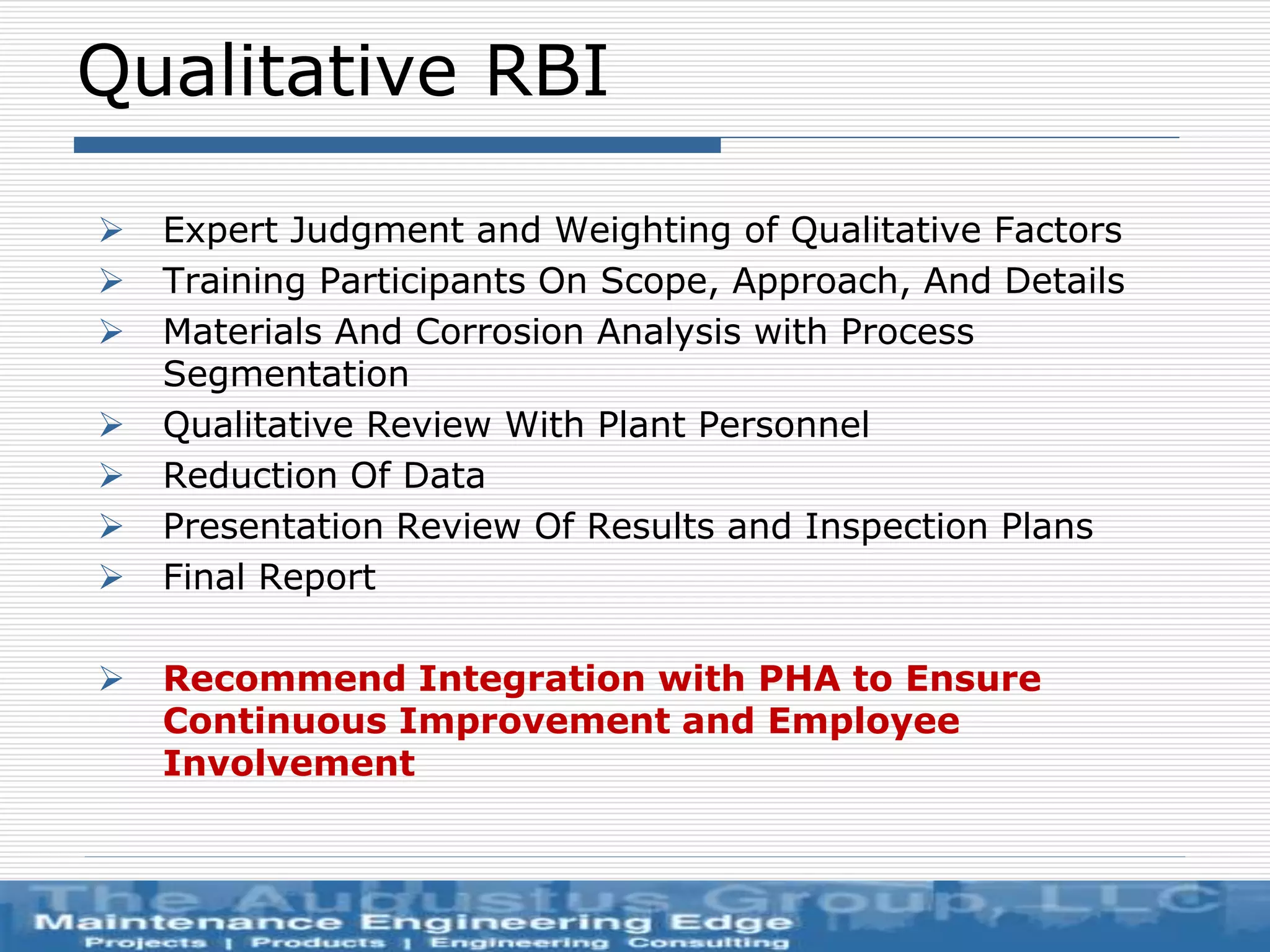 Introduction to The Augustus Group and RBI | PPSX