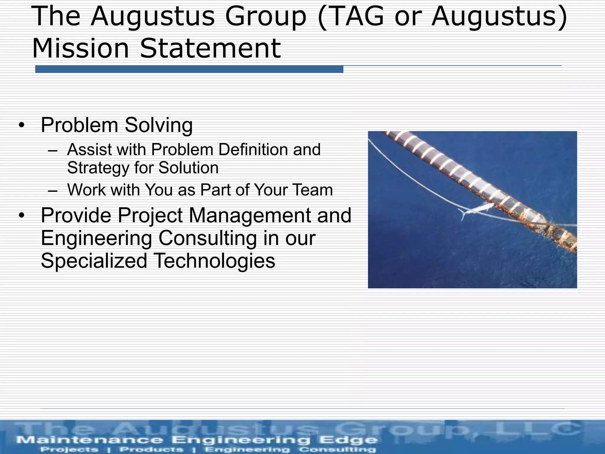 Introduction to The Augustus Group and RBI | PPSX
