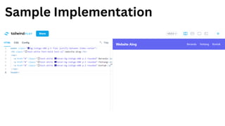 Introduction to Tailwind CSS - Berkenalan dengan Tailwind CSS.pptx
