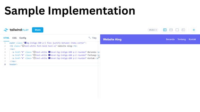 Introduction to Tailwind CSS - Berkenalan dengan Tailwind CSS.pptx