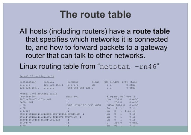 Introduction to tcp ip linux networking | PPTX | Computer Networking | Computing