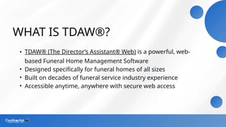 Introduction to TDAW® The Director’s Assistant® We.pptx