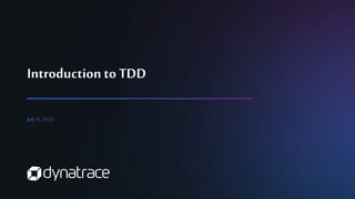 Introduction to TDD | PPTX | Programming Languages | Computing