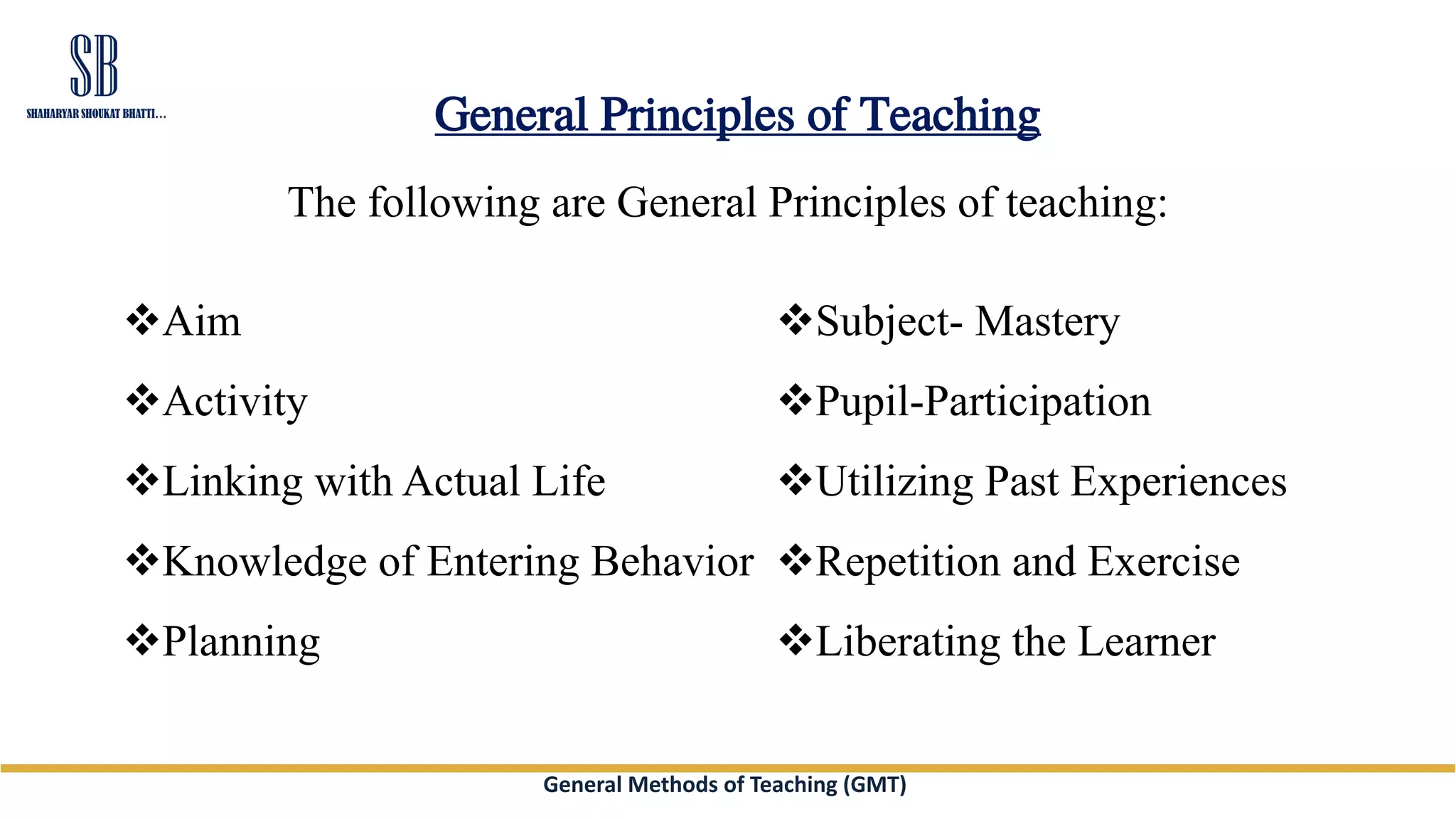 Teaching- Definition of Teaching- Nature and Principles of Teaching | PDF