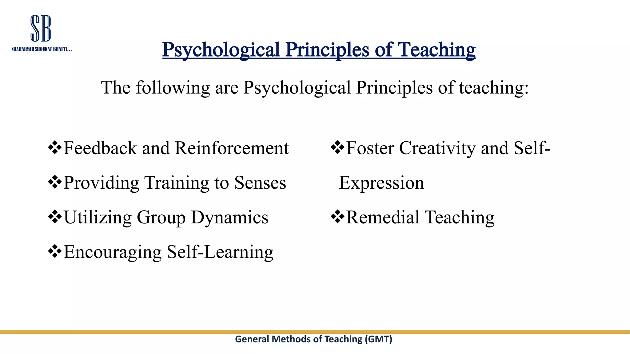 Teaching- Definition of Teaching- Nature and Principles of Teaching | PDF