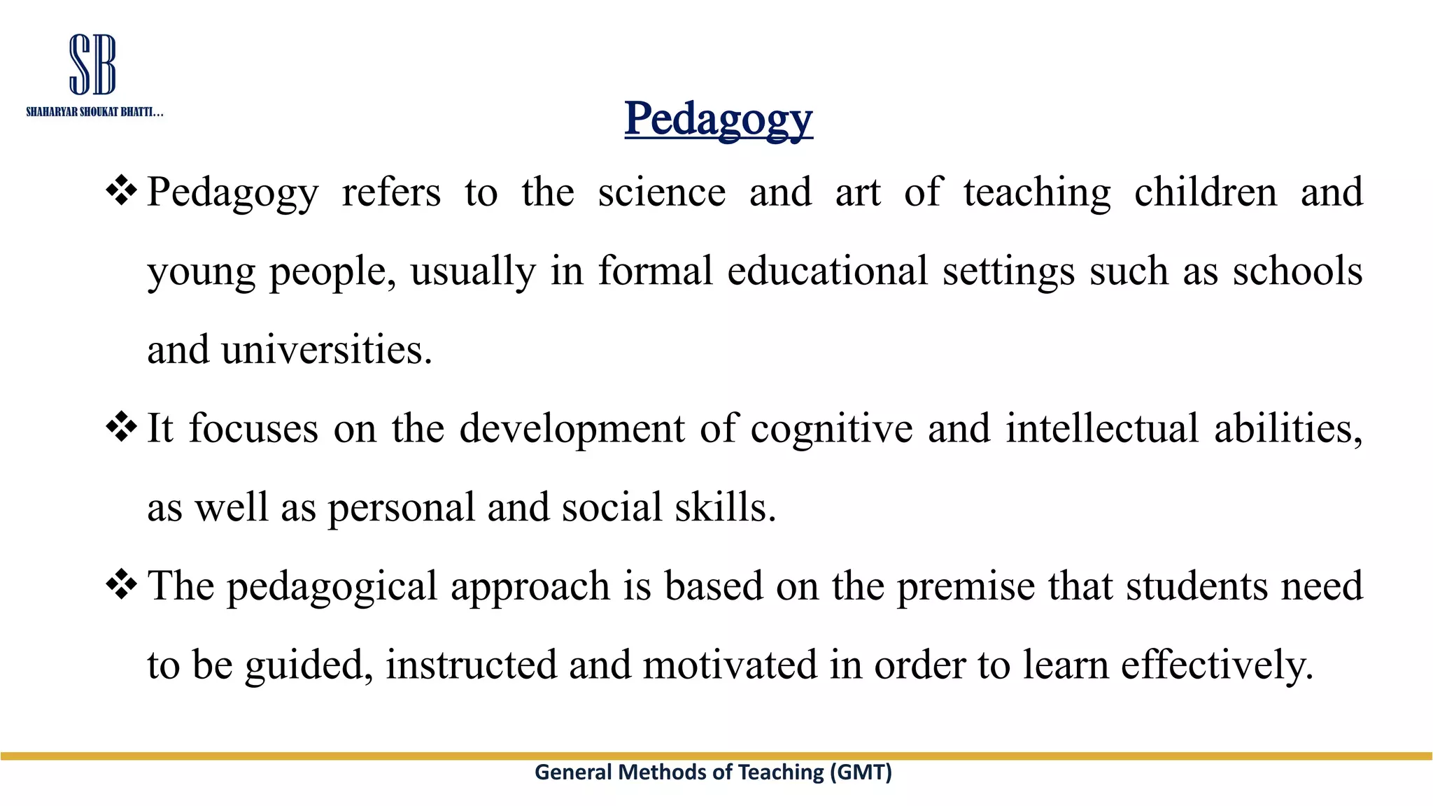 Teaching- Definition of Teaching- Nature and Principles of Teaching | PDF