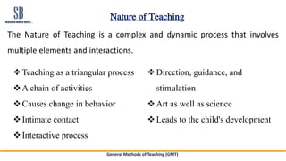 Teaching- Definition of Teaching- Nature and Principles of Teaching | PDF