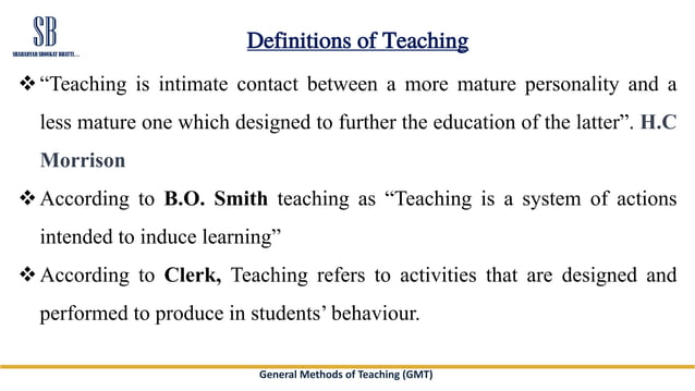 Teaching- Definition of Teaching- Nature and Principles of Teaching | PDF