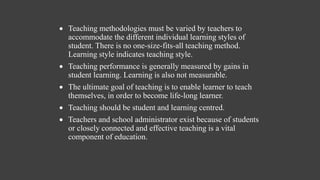 Introduction to teaching and learning | PPTX