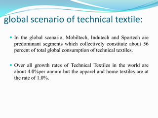 Introduction to technical textiles3 | PPTX