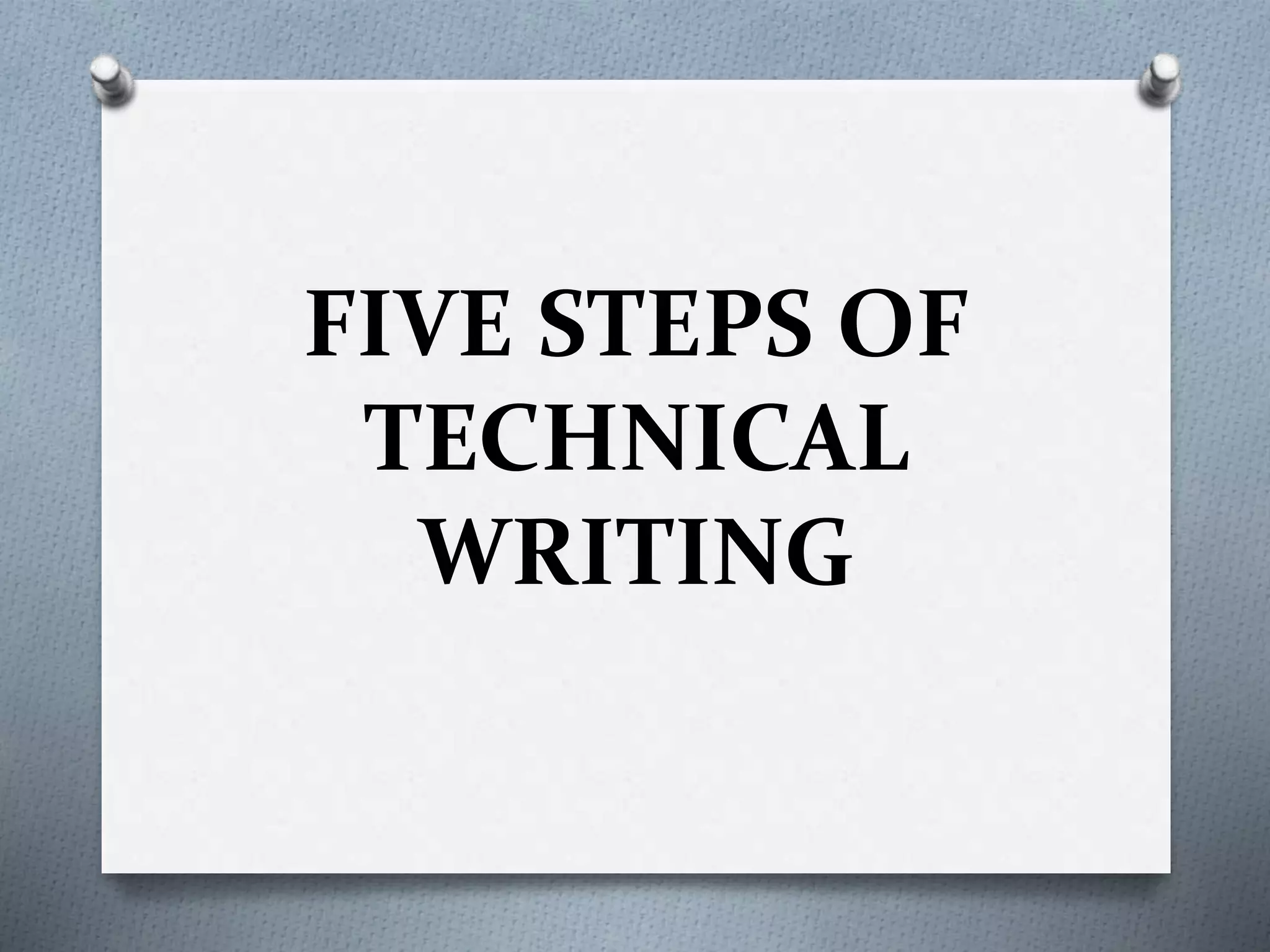 Introduction to technical writing | PPTX
