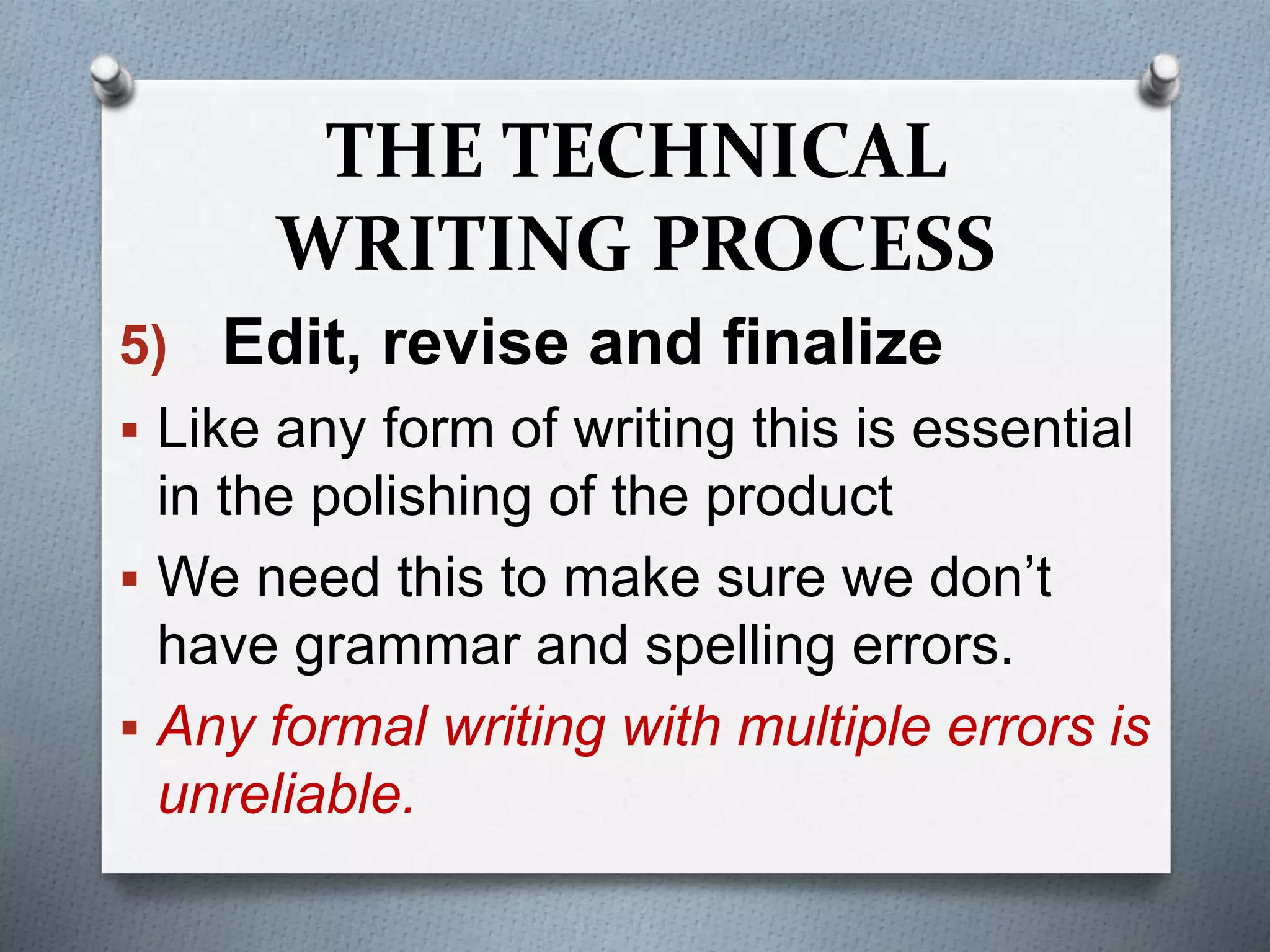 Introduction to technical writing | PPTX