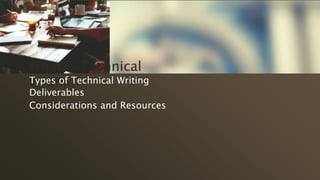 Introduction to technical writing | PPTX