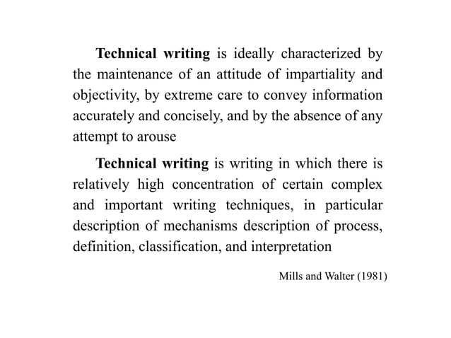 Introduction to technical writing | PPTX