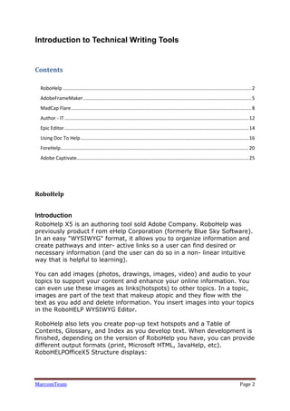 Technical writing tools | PDF
