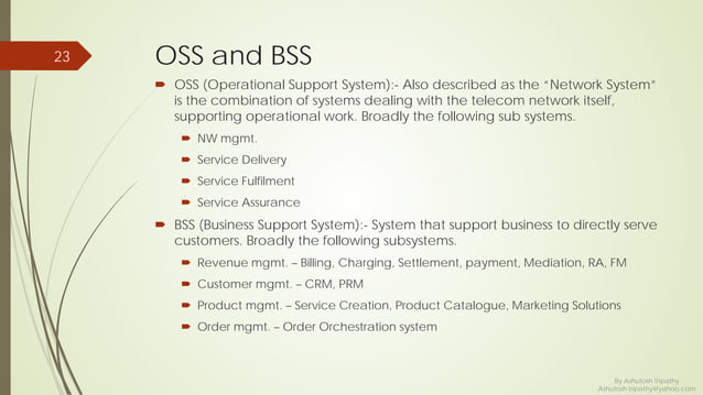 Introduction to Telecom O/BSS | PDF