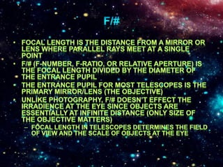 Introduction to telescope design | PPTX