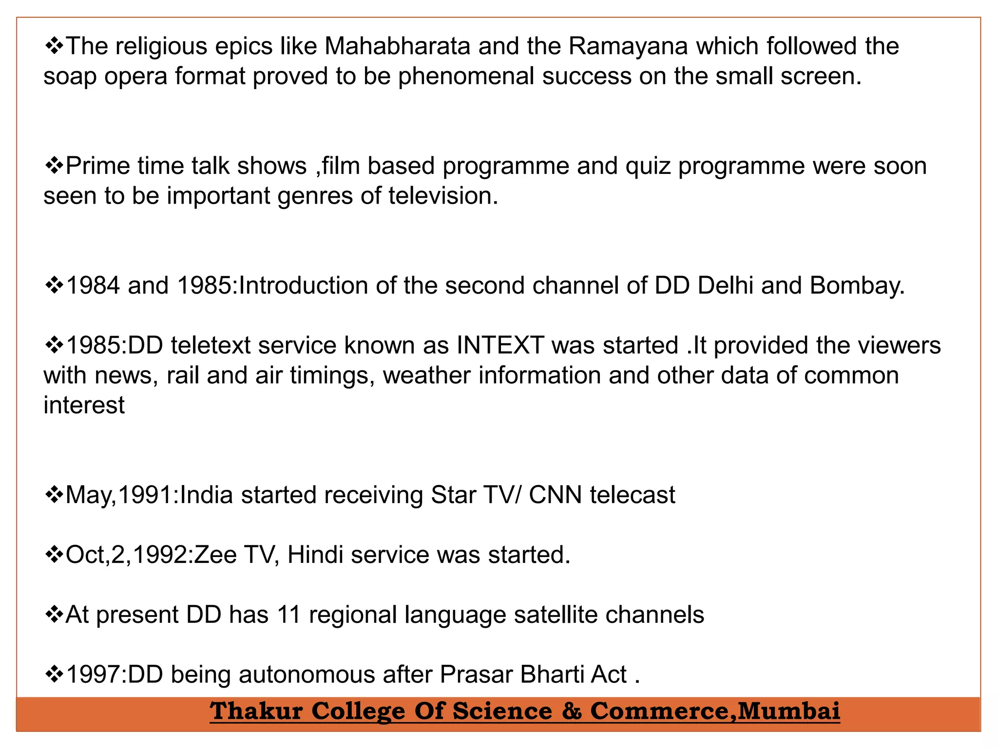Introduction to television part 1 | PPT